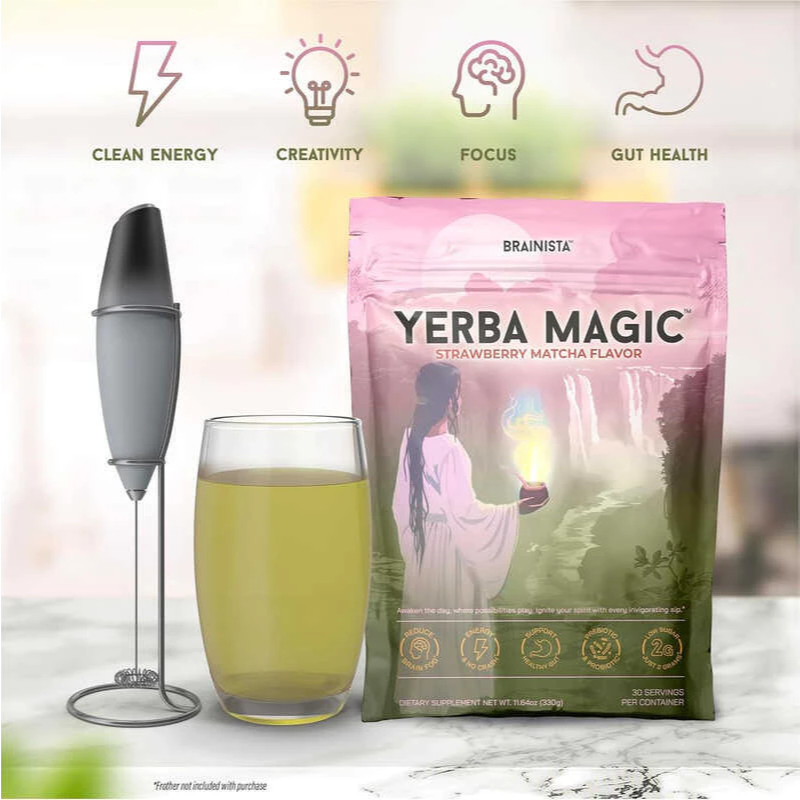 Yerba Magic - Yerba Mate Instant Tea Powder, 3-in-1 Super Drink - Clean ...