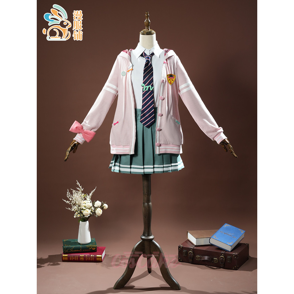 Hatsune Miku Full set of cosplay ribbon girl student outfit | Shopee ...