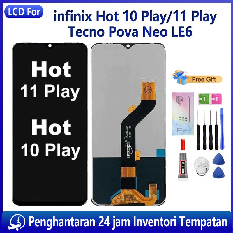 [Promosi!] ORIGINAL LCD Untuk infinix Hot 10 Play / Hot 11 Play /Tecno ...