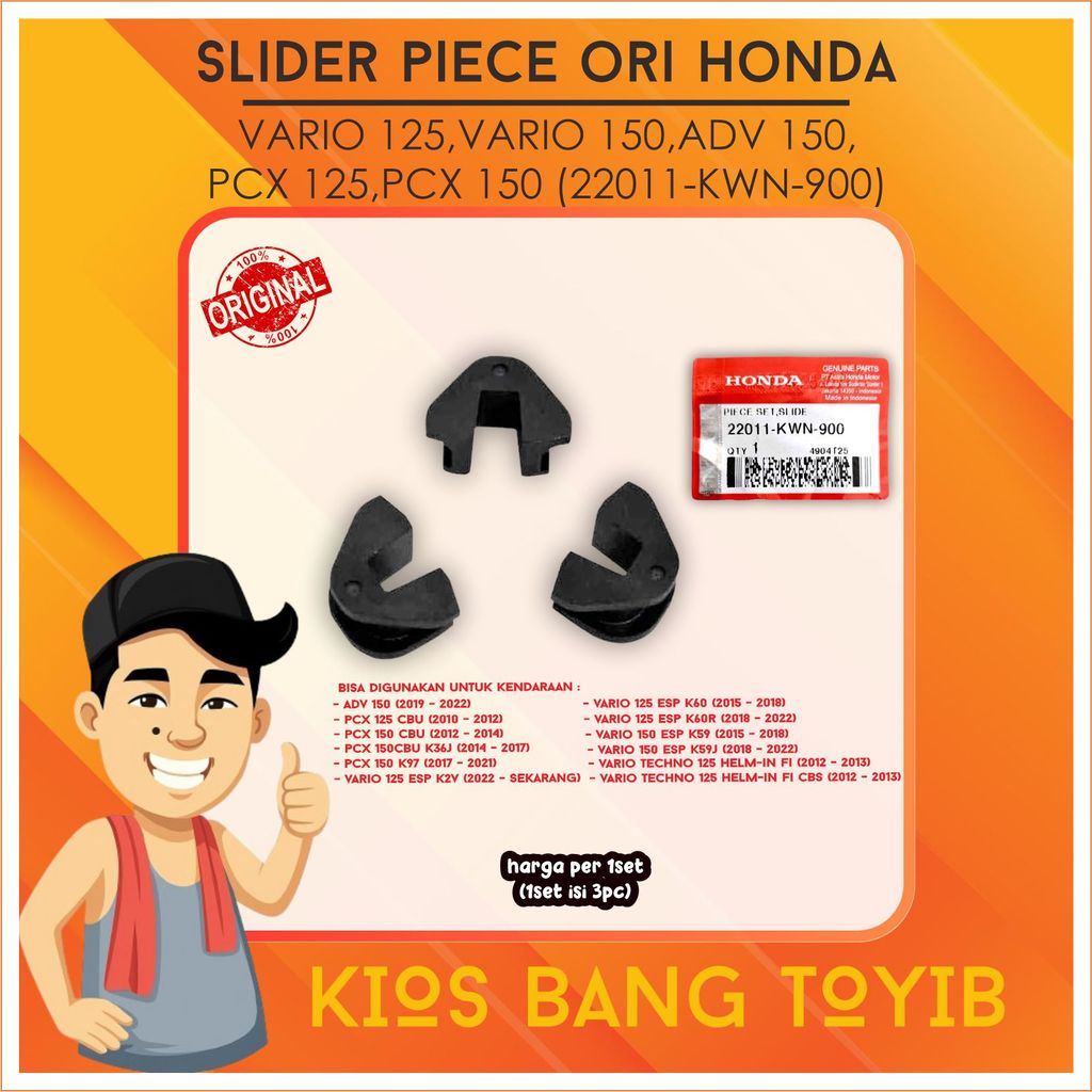 Honda VARIO 125 150 Slider Piece Slide Set PCX 125 150 ADV ORIGINAL AHM ...