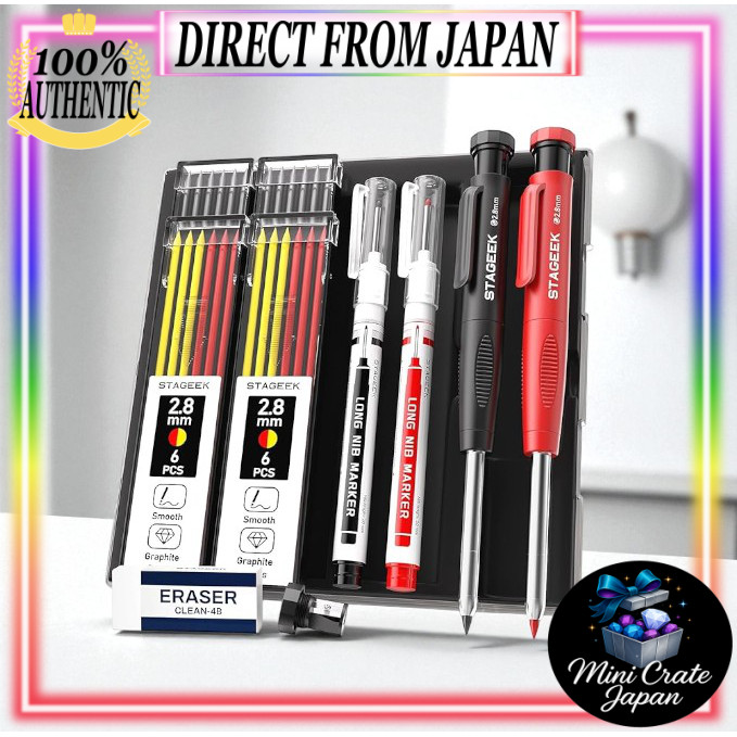 STAGEEK Construction Mechanical Pencil Set with Leads - High Durability ...