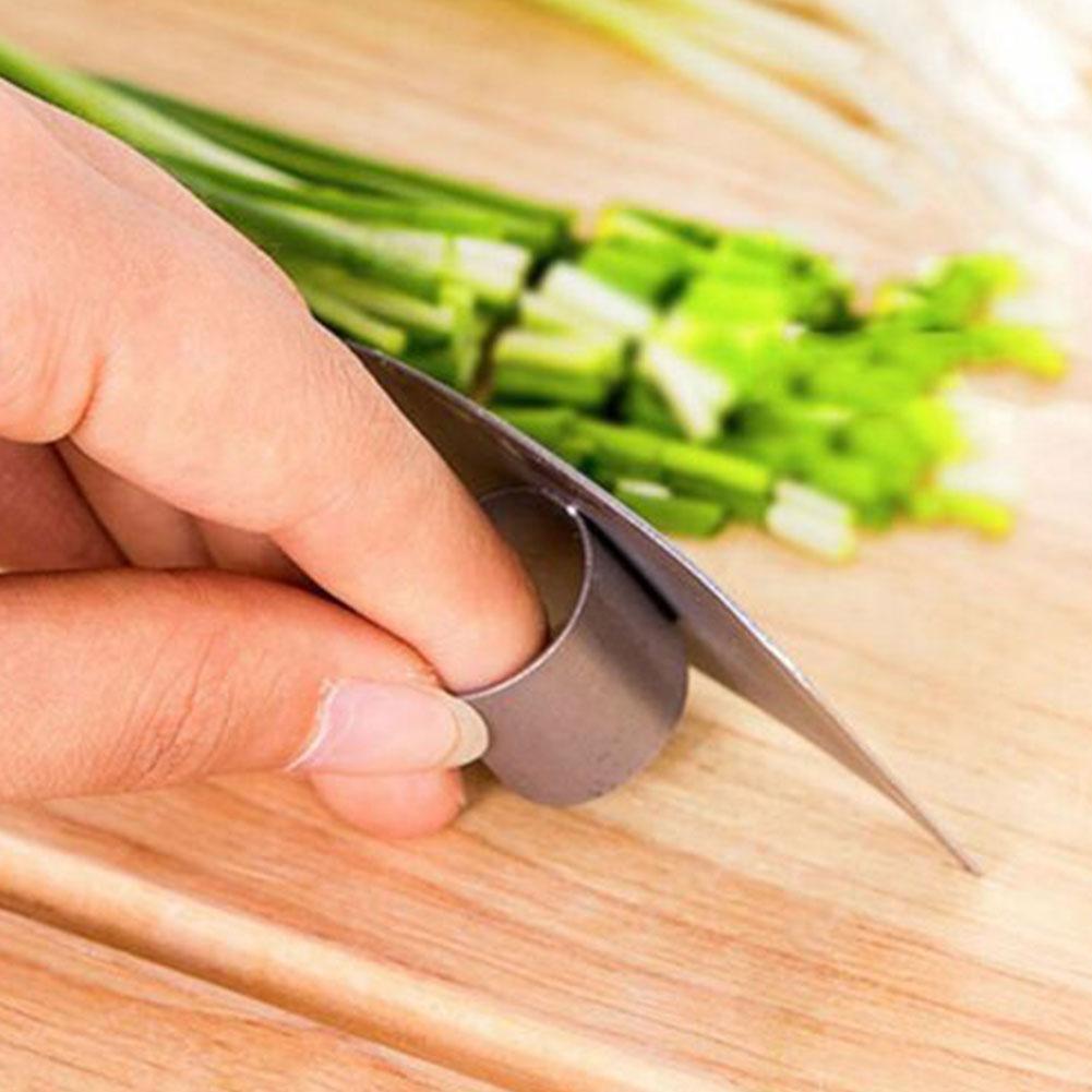 Kitchen Finger Hand Protector Guard Stainless Steel Shield Slice Cook ...