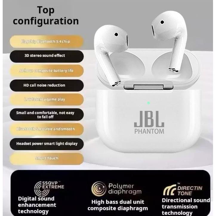 JBL Phantom HiFi Wireless Earbuds, Bluetooth 5.4 Headphones Sport ...