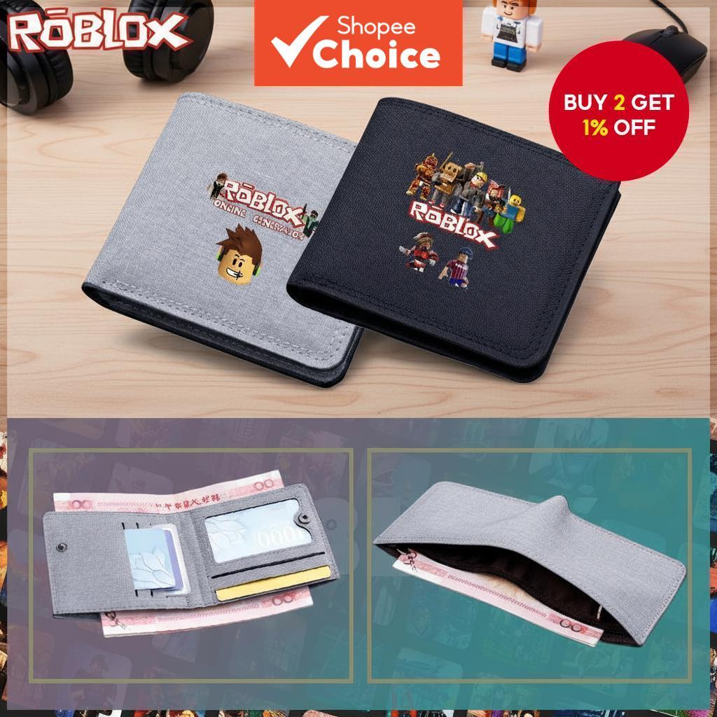 Roblox Canvas Coin Purse for Kids - Printed Bifold Wallet, Boy Anime ...