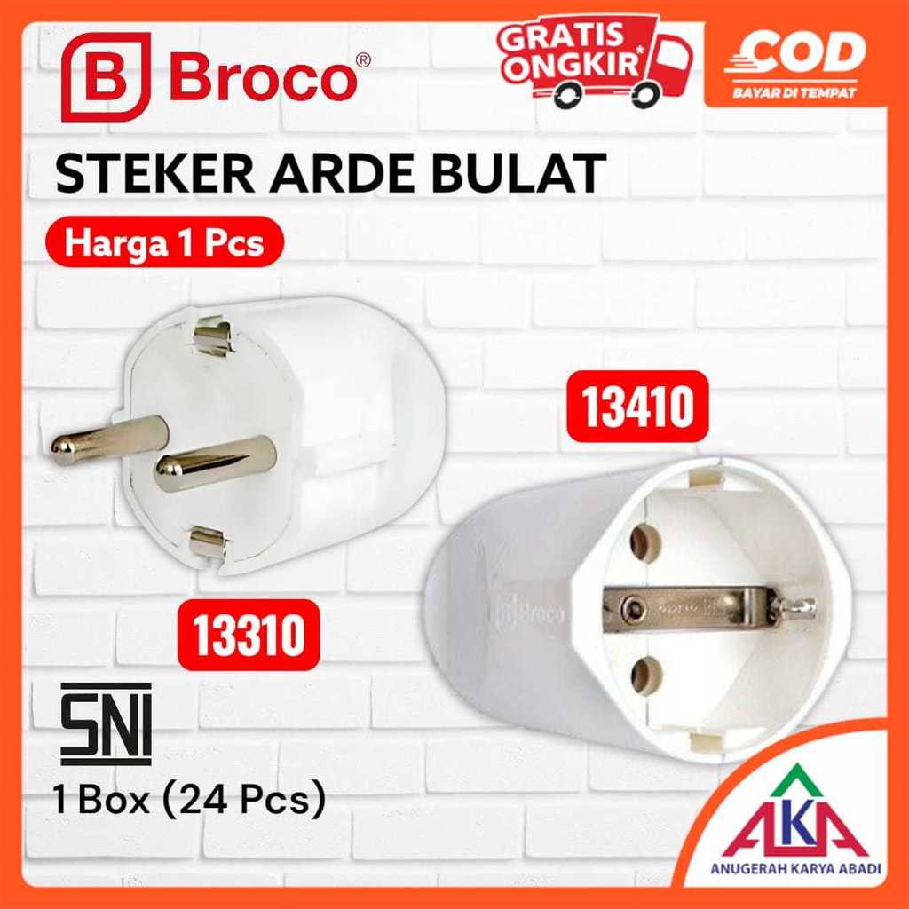 Broco Round Grounding Plug 13310 / 13410 Standard Series 16A 250V ...