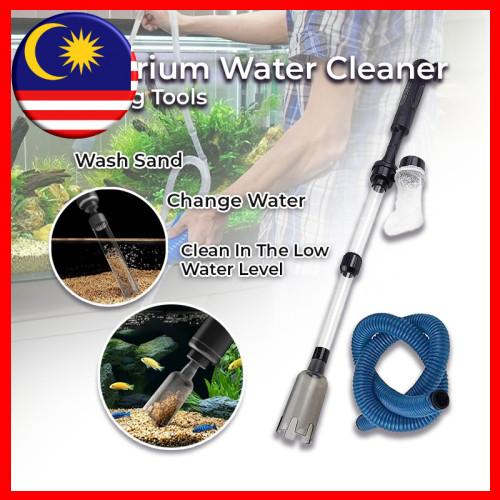 Electric Aquarium Vacuum Cleaner: Siphon to Remove Dirt, Gravel, and Debris | Shopee Malaysia