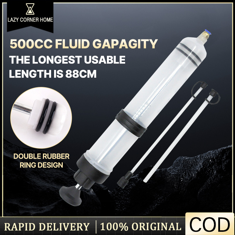 500cc Fuel Oil Extractor Manual Suction Pump Universal Extraction Car ...