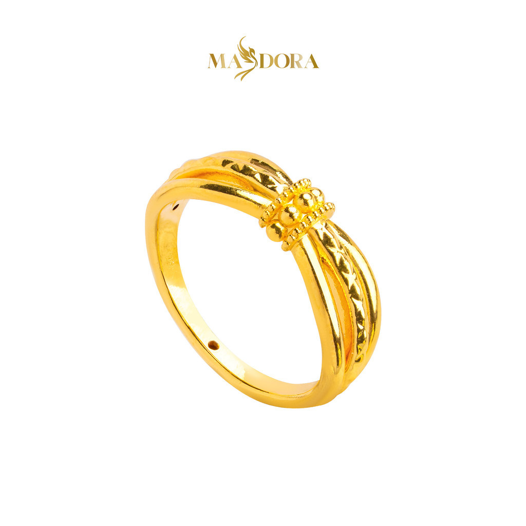 MASDORA 916 Gold Ring Rings Cincin Emas ~ HG Triple Twisted Knot (EMAS ...