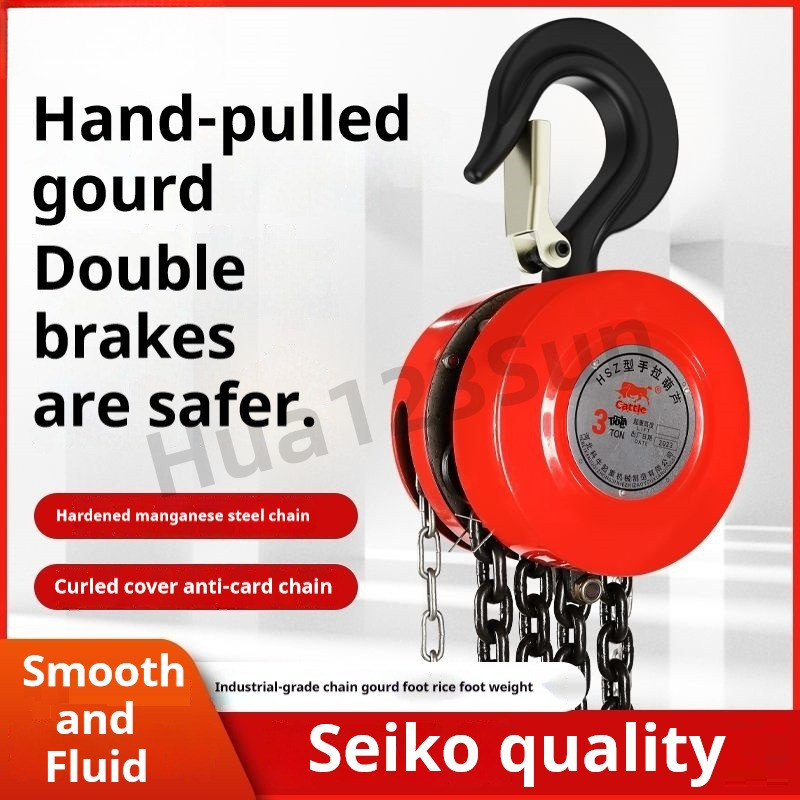 Chain Block Hand Chain Hoist 1T, 2T, 3T, 5T with 3M, 6M, 9M Lifting ...