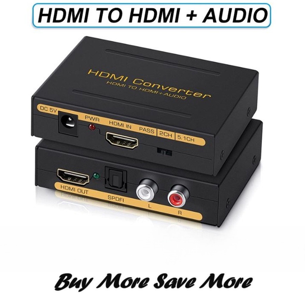 HDMI Audio Extractor Splitter 1080P HDMI to HDMI Audio Converter ...