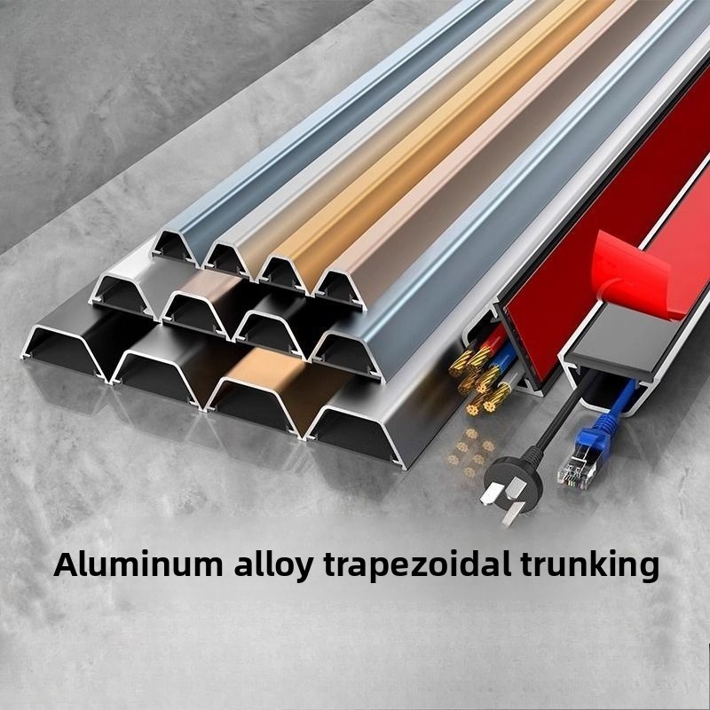 Aluminum Alloy Wire Trunking Surface Mounted Open Wire Electrical Wire ...