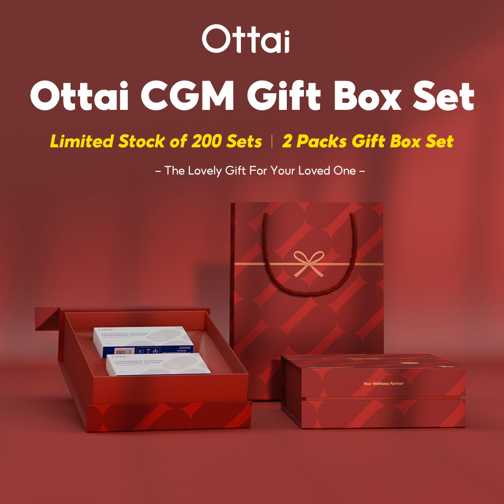 Ottai CGM 2 Packs Holiday Gift Boxes Set Continuous Glucose Monitoring ...