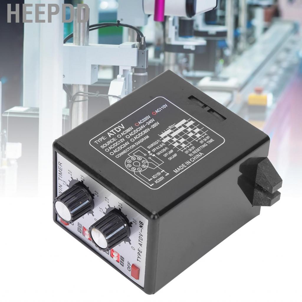 HEEPDD Time Delay Relay Knob Control Switch On Off Timer Multi-Section ...