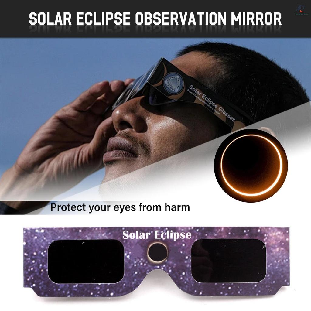 50pcs Solar Eclipse Glasses Enhanced Magnification Superior Optics ...