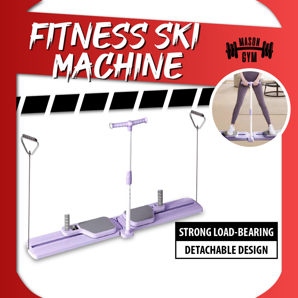 Foldable Ski Machine Home Ski Trainer Pilates Exercise Yoga Equipment ...