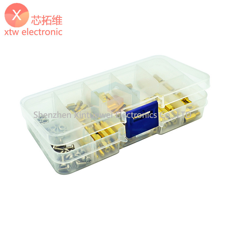 120Pcs/box M3 Stainless Steel Screw Nut Brass Hexagonal Copper Column ...