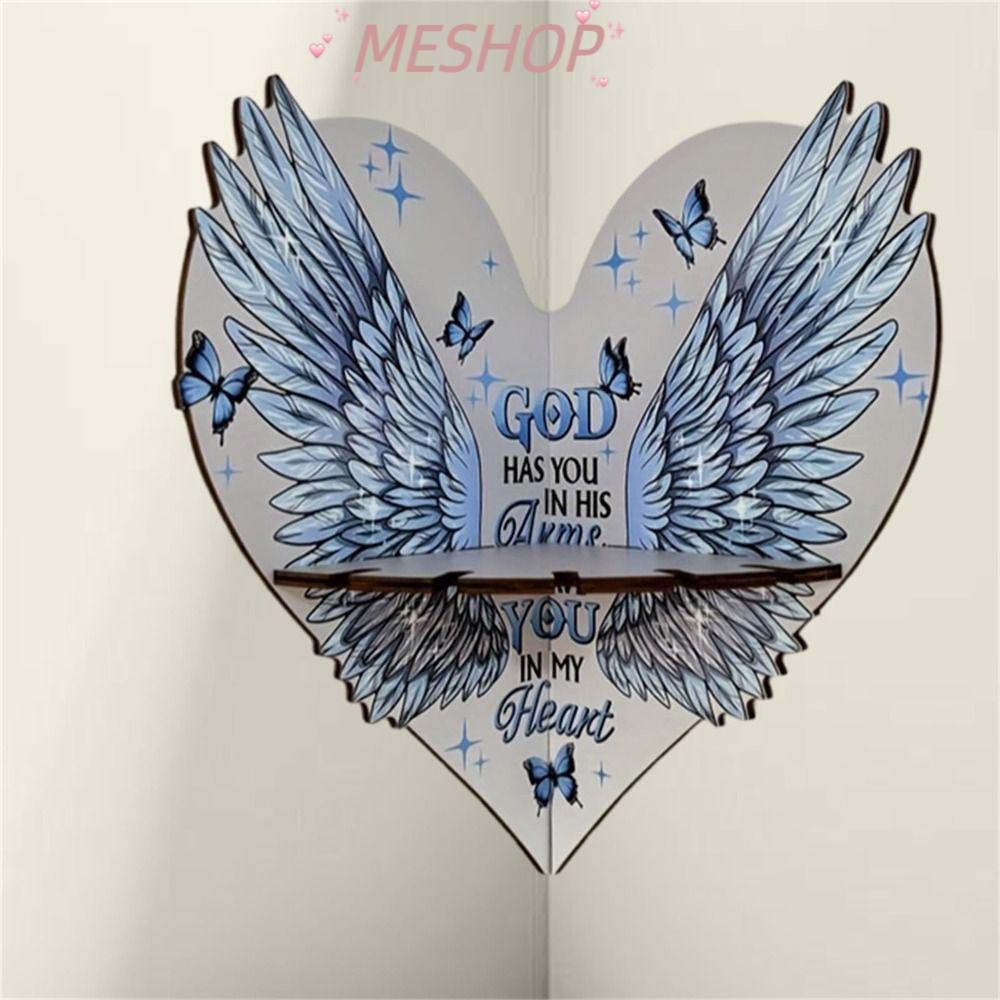 MESHOPMY Corner Shelf Organizer Rack, Wall Mounted Angel Wings Corner ...