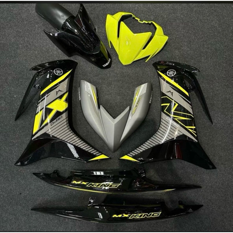YAMAHA LC135 V8 FI COVER SET CUSTOM MX-KING LEMON🍋 | Shopee Malaysia