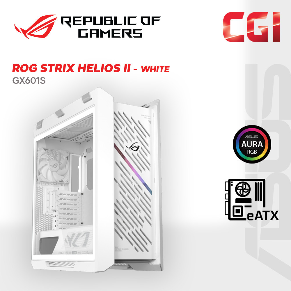 ROG Strix Helios II GX601S EATX Mid-Tower Gaming Case White | Shopee ...