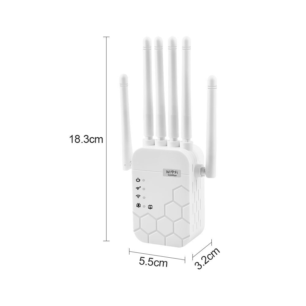 Latest 6 antenna 5G wifi booster 1200Mbps 2.4G 300Mbps Expand router ...