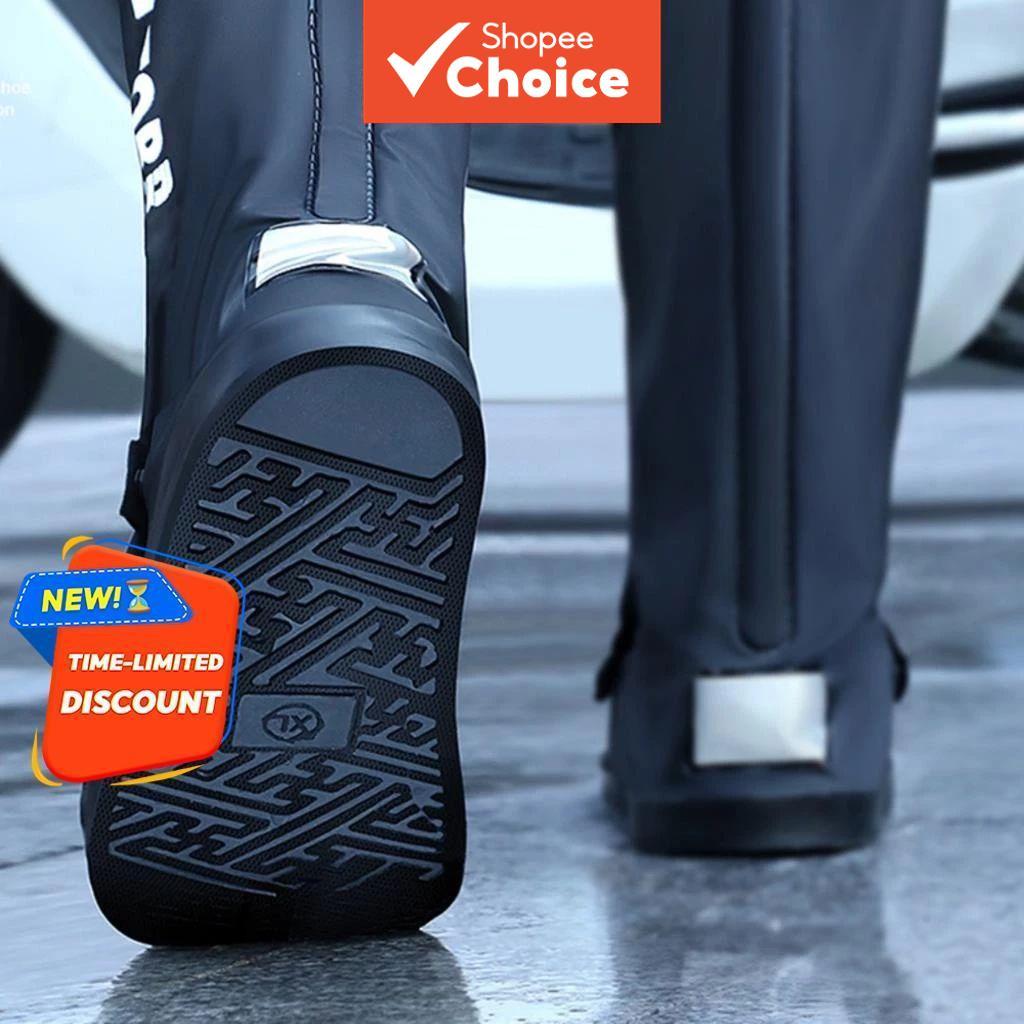 Waterproof Motorcycle Shoe Covers Anti-Slip Ideal Protection for Rainy ...