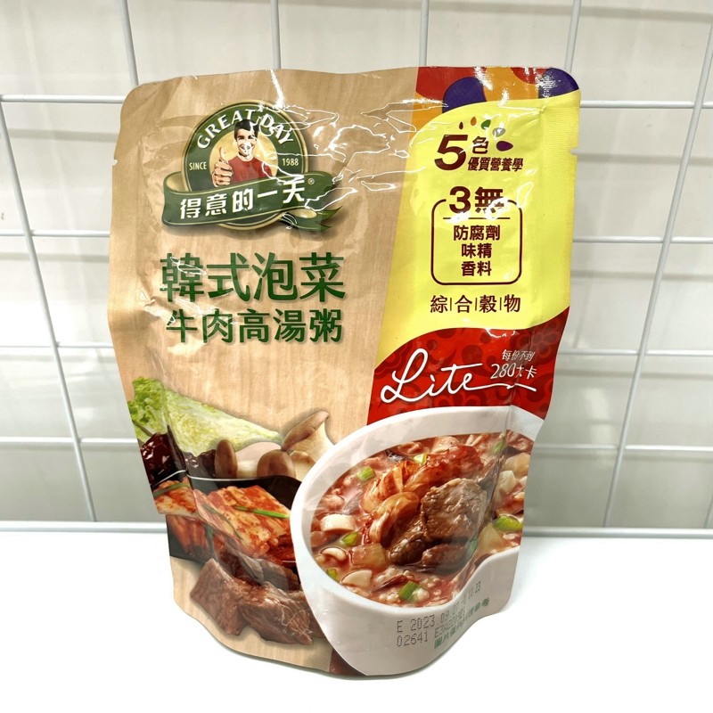 Taiwan Carrefour Purchase Proud Day Korean Kimchi Beef Soup Congee 350g ...