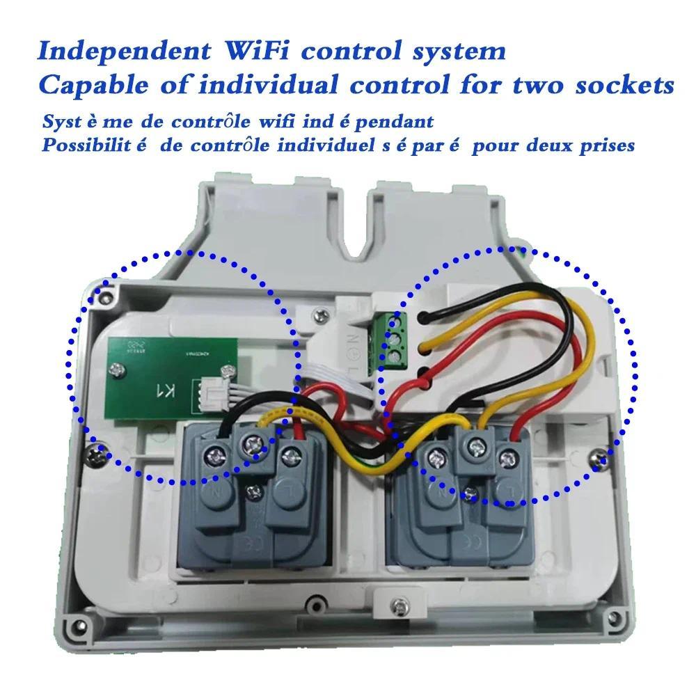 FUNAYA Tuya WIFI Smart Outdoor Socket Universal 1 2 Outlets IP66 ...