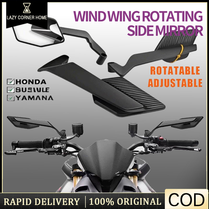 Universal V5 Wind Wing Stealth Motorcycle Side Mirrors | Shopee Malaysia