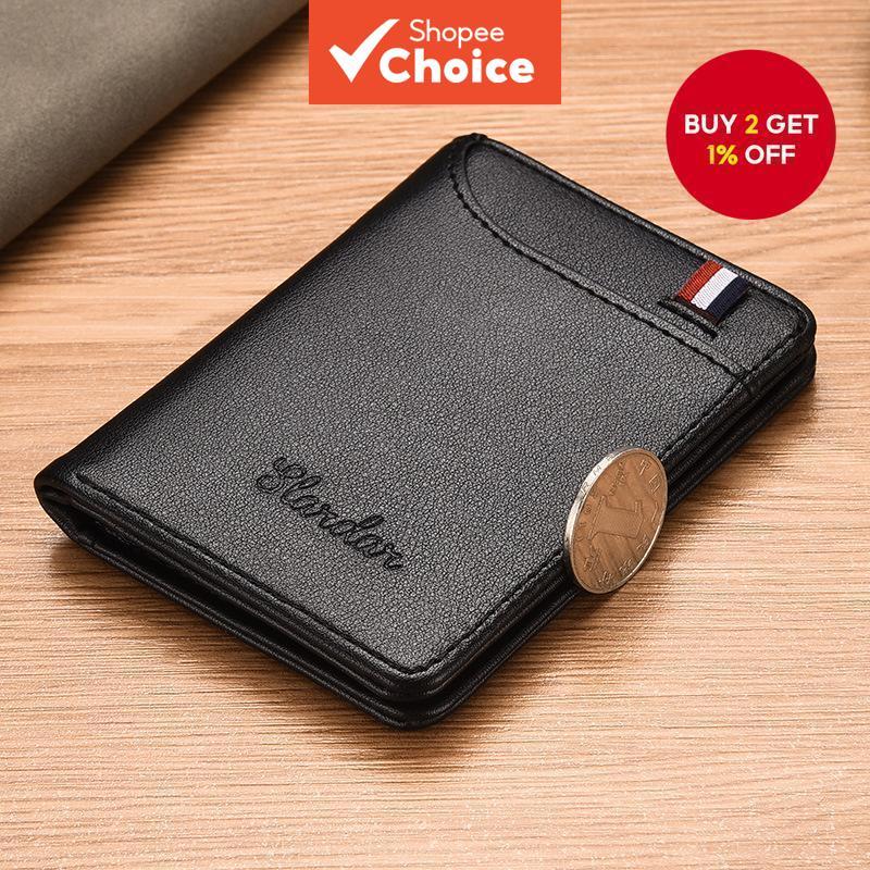 Slim Vertical Wallet For Men - Ultra-Thin RFID Blocking Card Holder ...