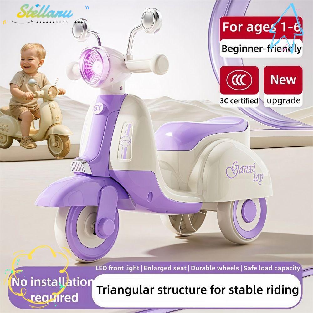 STELLARU Children Balance Motorcycle, with Music Light Three Wheels ...