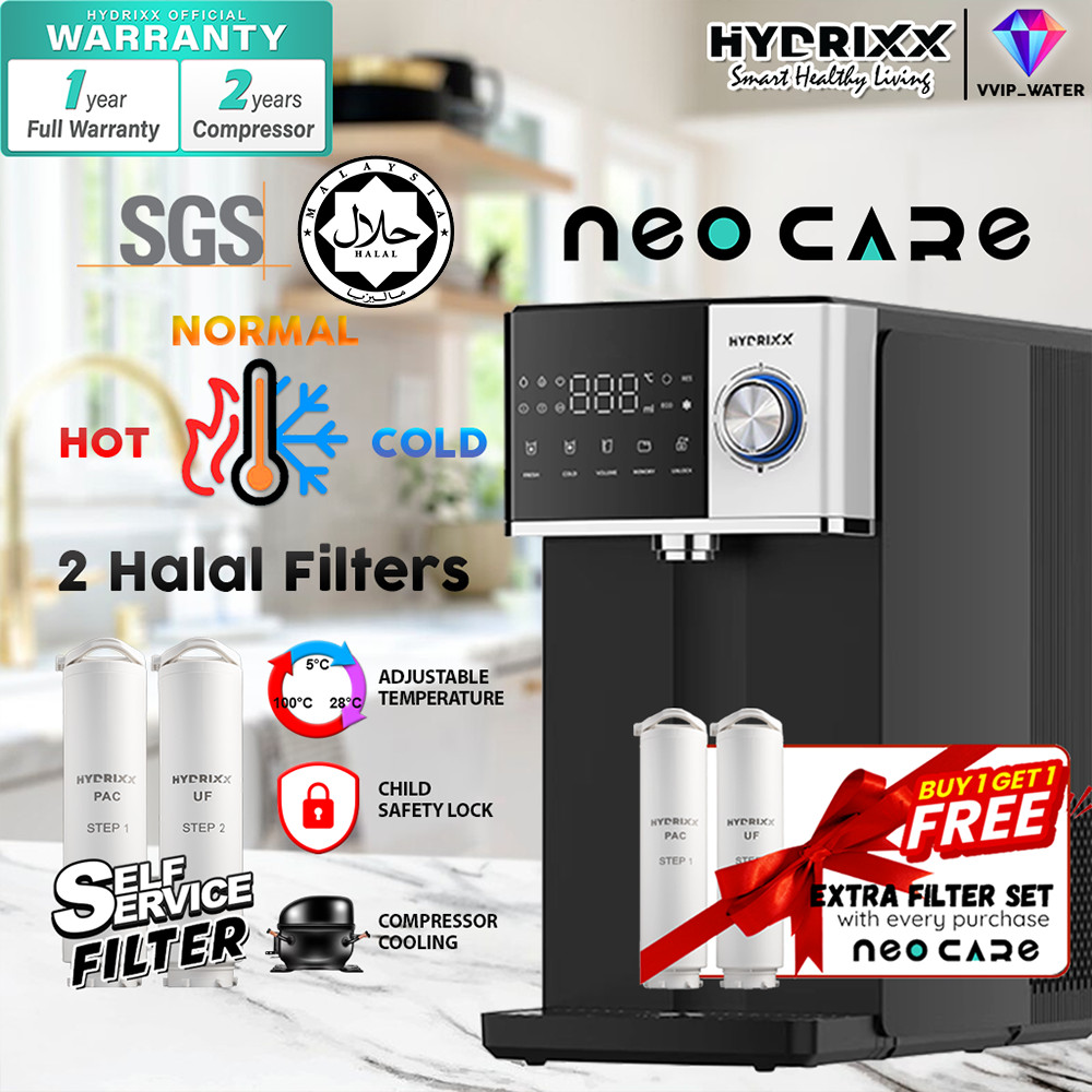 HYDRIXX Countertop LED Smart Tankless Water Purifier - Double Stages ...