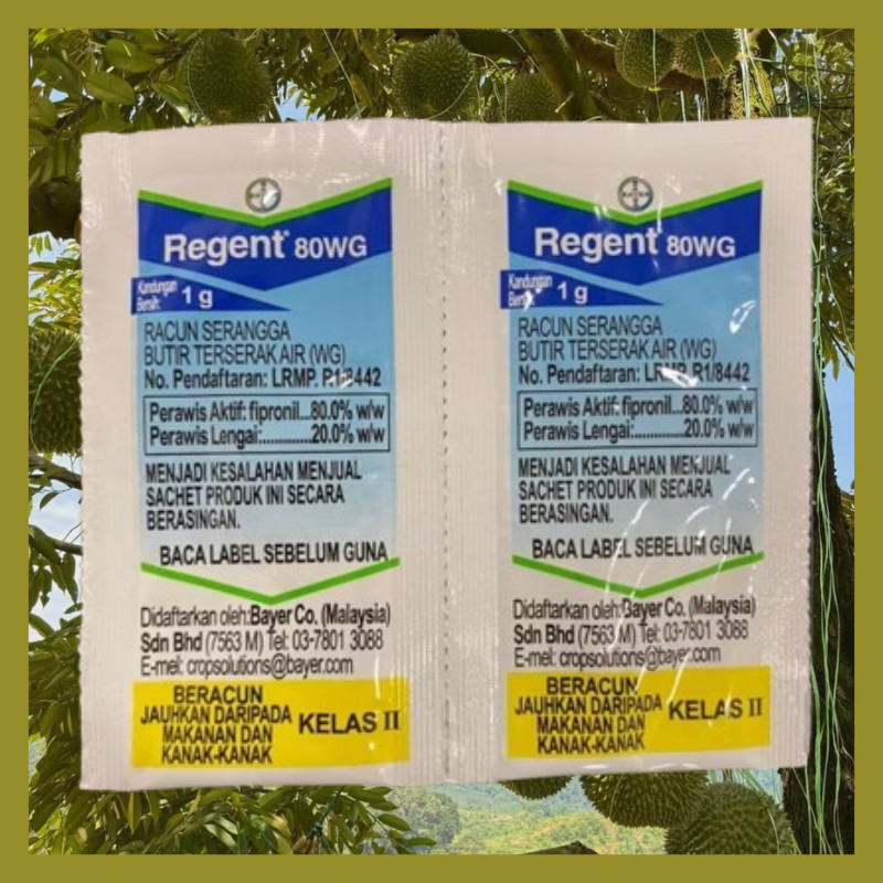 [ORIGINAL] 1G REGENT 80WG BAYER Racun Fipronil Anai-anai Kutu Ulat ...