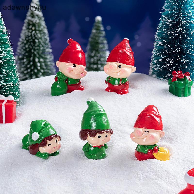 adawnshygu 6PCS Mini Christmas Elves Figurines Cute Elves Little People ...