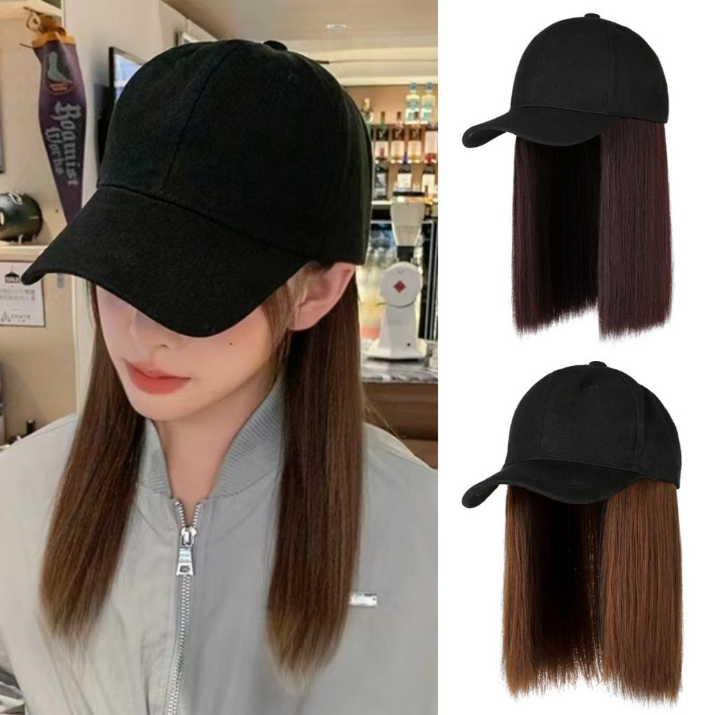 Topi Rambut Palsu Satu saat untuk Wanita Rambut Palsu Topi Rambut Palsu ...