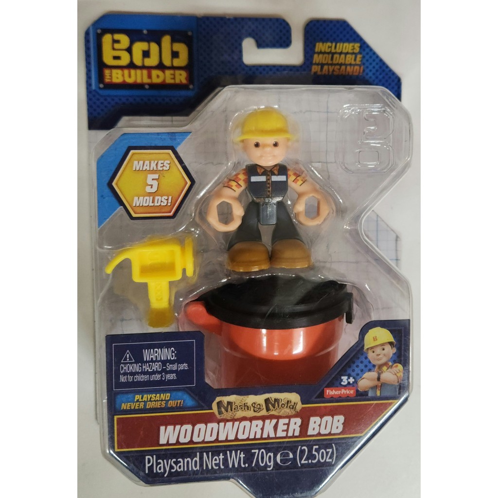 New Bob the Builder Mash & Mold Woodworker Bob Fisher Price Play Sand ...