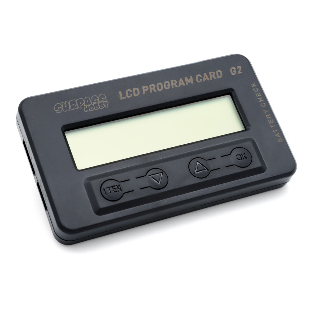 SURPASS-HOBBY G2 ESC LCD Program Card for RC Airplane Brushless Electronic Speed Control Config ...