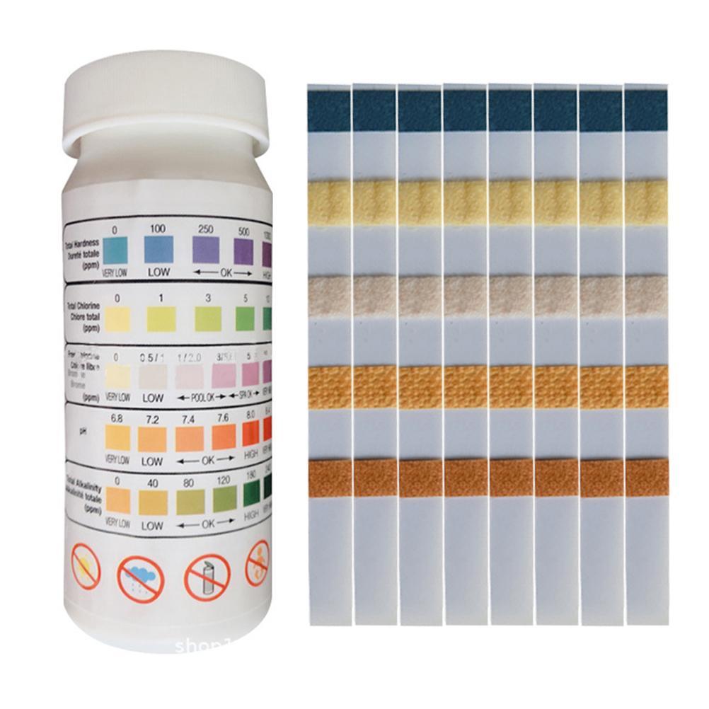 Water Quality Test Strips Swimming Pool Testing Strip 50pcs for PH ...
