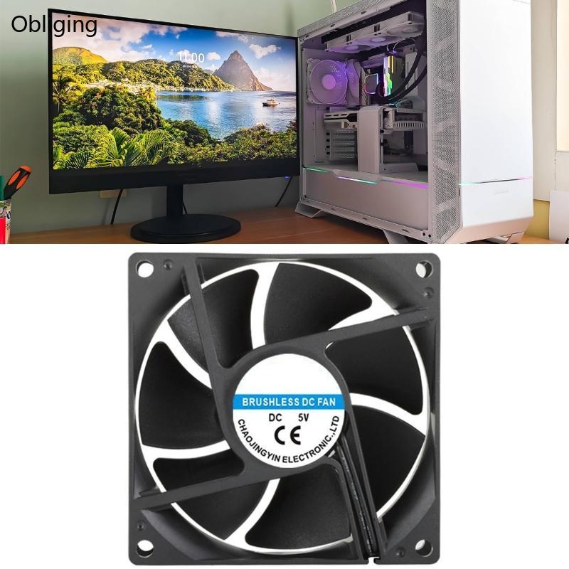 BLING Energy Efficient 8025 Axial Fan Optimized Airflow ABS Material ...