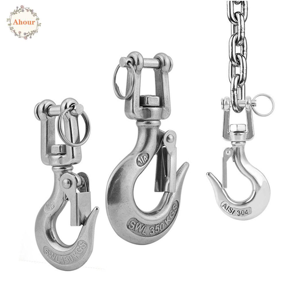 AHOUR Swivel Lifting Hook, Thick Body 360 Degree Rotation Opening ...