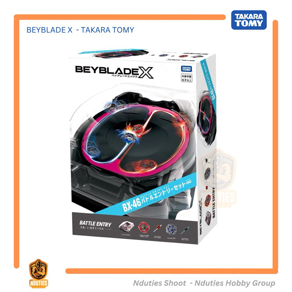 Bx-46 Beyblade X INFINITY Battle Entry Set (Stadium + 2 Bey [Include ...