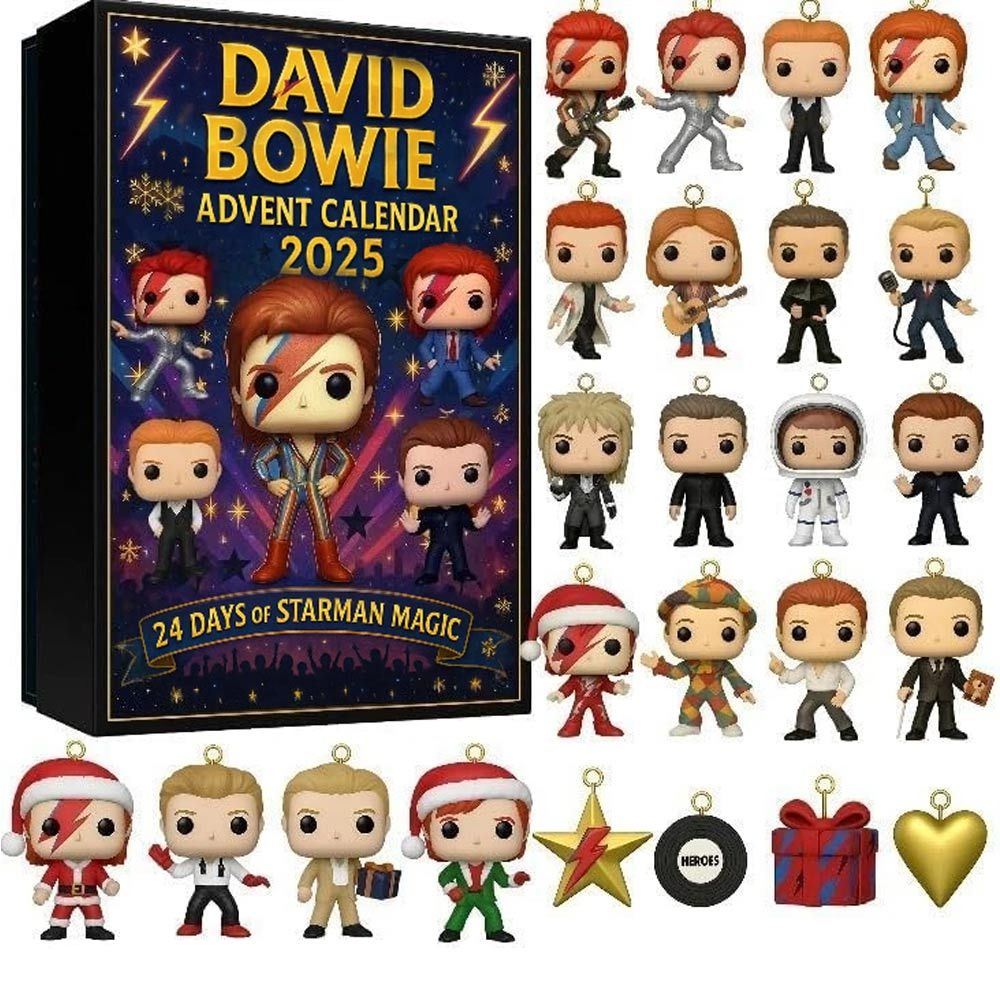Advent Calendar Christmas Tree Decoration Acrylic Pendant David Bowie ...