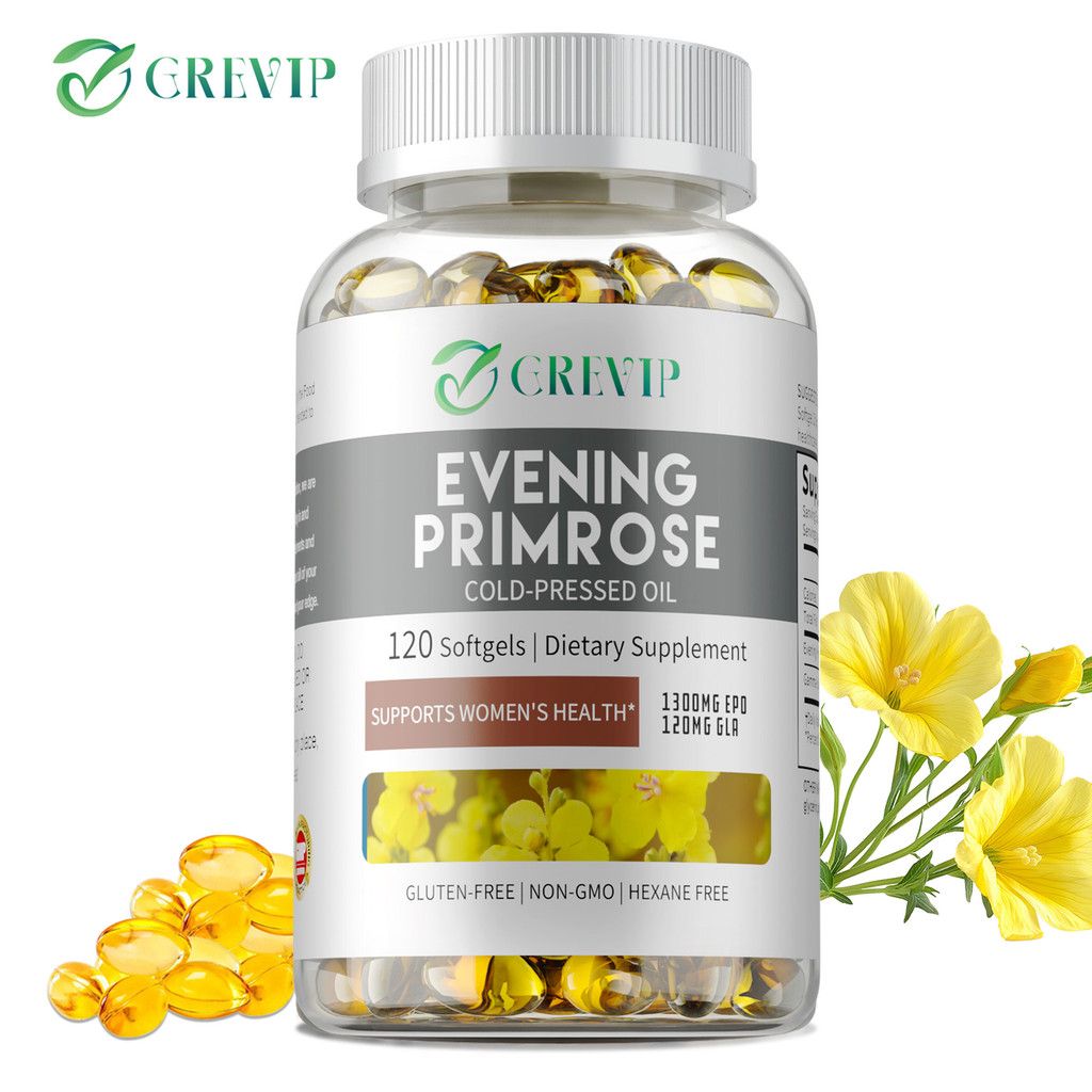 [Buy one get one free on 120 capsules] GREVIP Pure Evening Primrose Oil ...