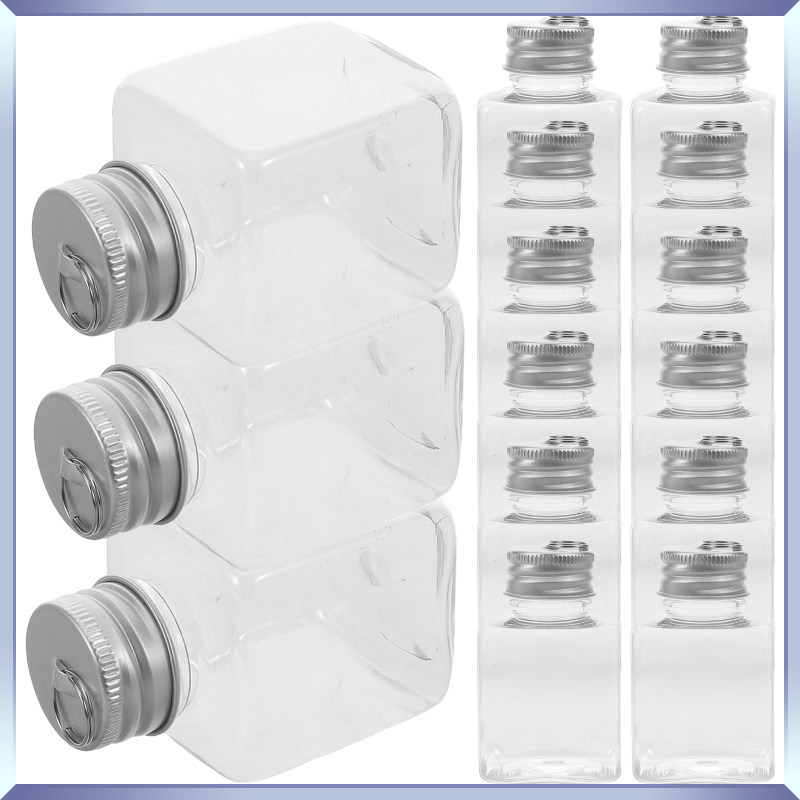 Cube Shaped Juice Bottle Christmas Bauble Decor Empty Plastic Bottles ...