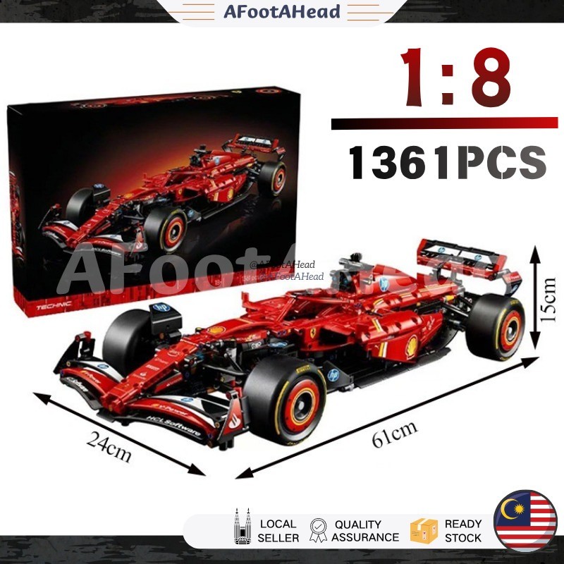 1361PCS F1 Ferrari SF24 Building Block DIY Technic Set Toys for Boys ...