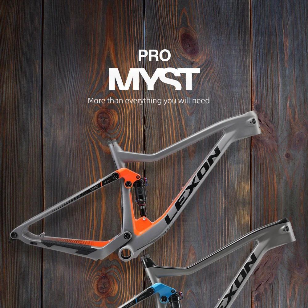 LEXON TITAN T800 T1000 Carbon MTB Frame 29er Full Suspension 100mm Travel Boost 12x148mm 2425g ...