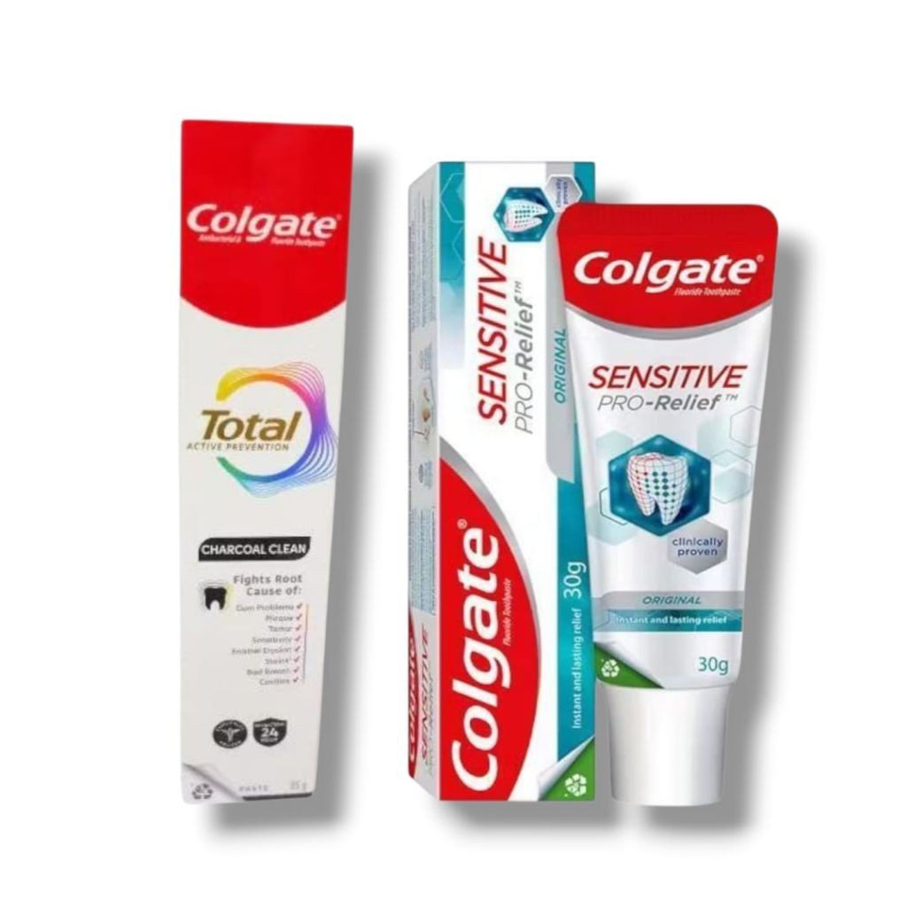 Colgate Sensitive Pro Relief Original Toothpaste 30g/Charcoal Clean ...