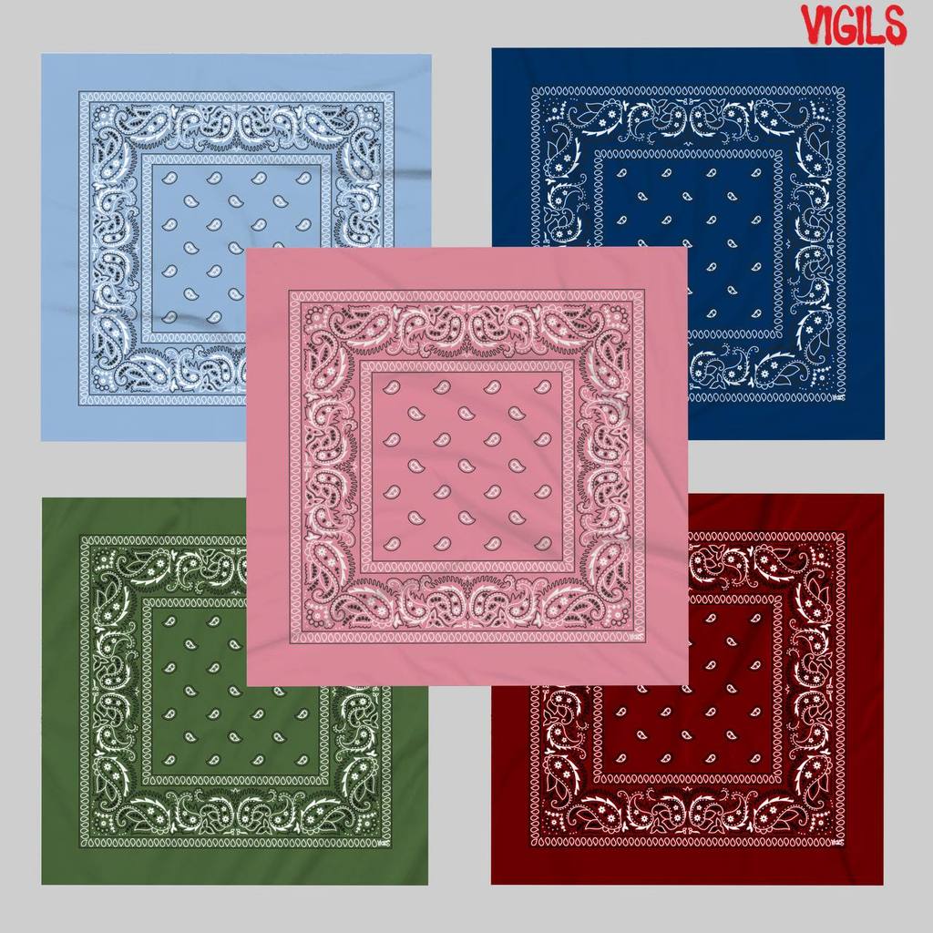 KATUN SLAYER BANDANA SCRAF PASTEL PAISLEY MOTIF 52x52 cm | POLYMICRO ...