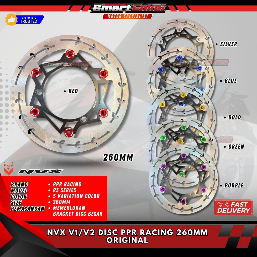 NVX V1/V2/V3 DISC PPR RACING 260MM ORIGINAL | Shopee Malaysia