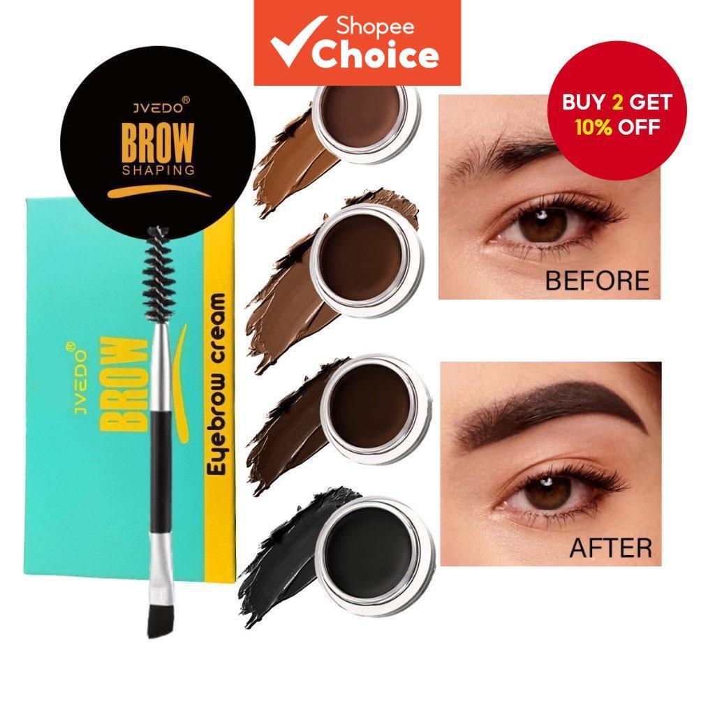 Eyebrow Cream Gel Makeup With Brush, Eyebrow Powder Long Lasting ...