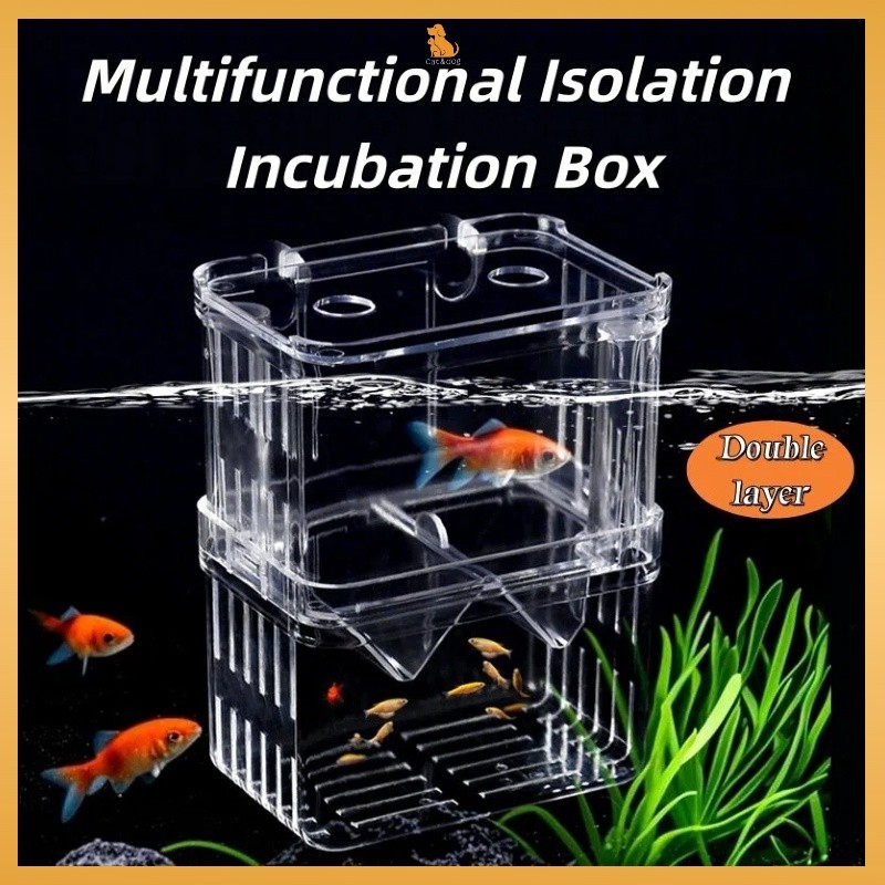 【READY STOCK】Aquarium Incubation Box Double-Layer Isolation Box High ...
